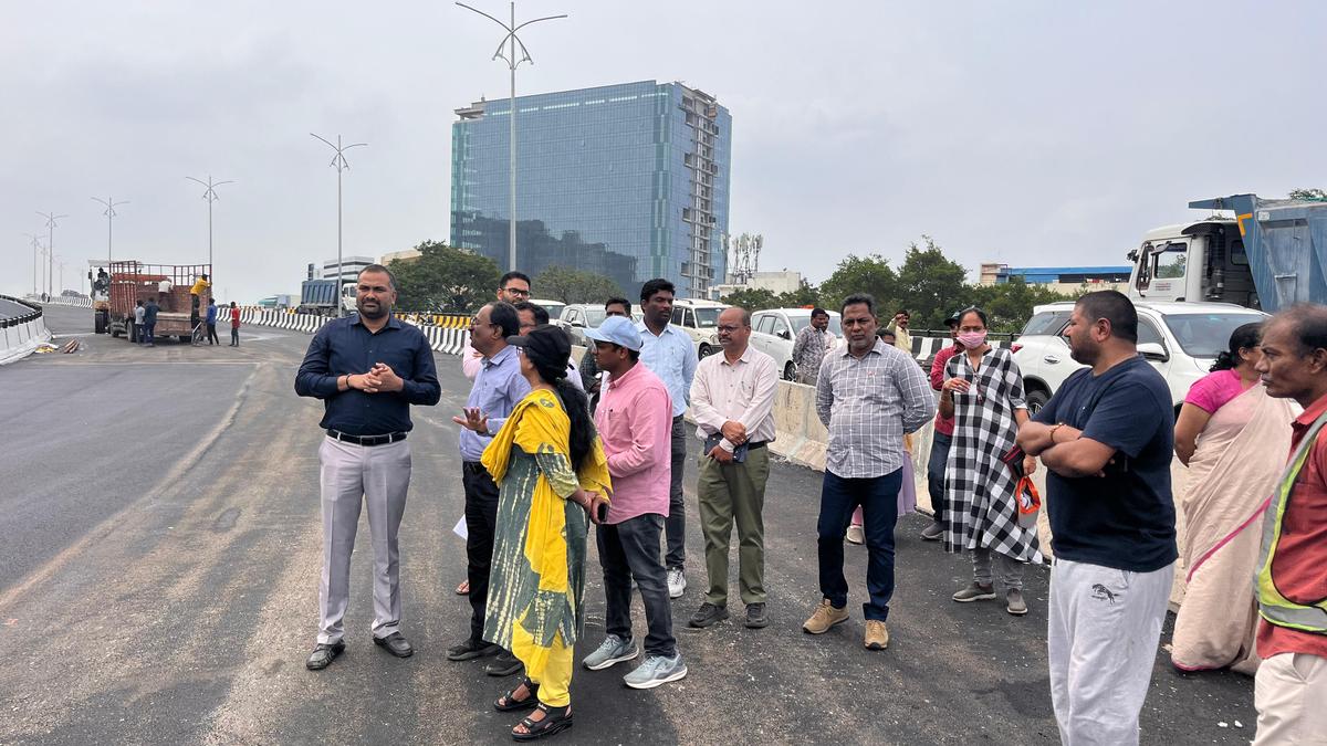 Complete Shilpa Layout Flyover works by end of May: GHMC Commissioner - The Hindu